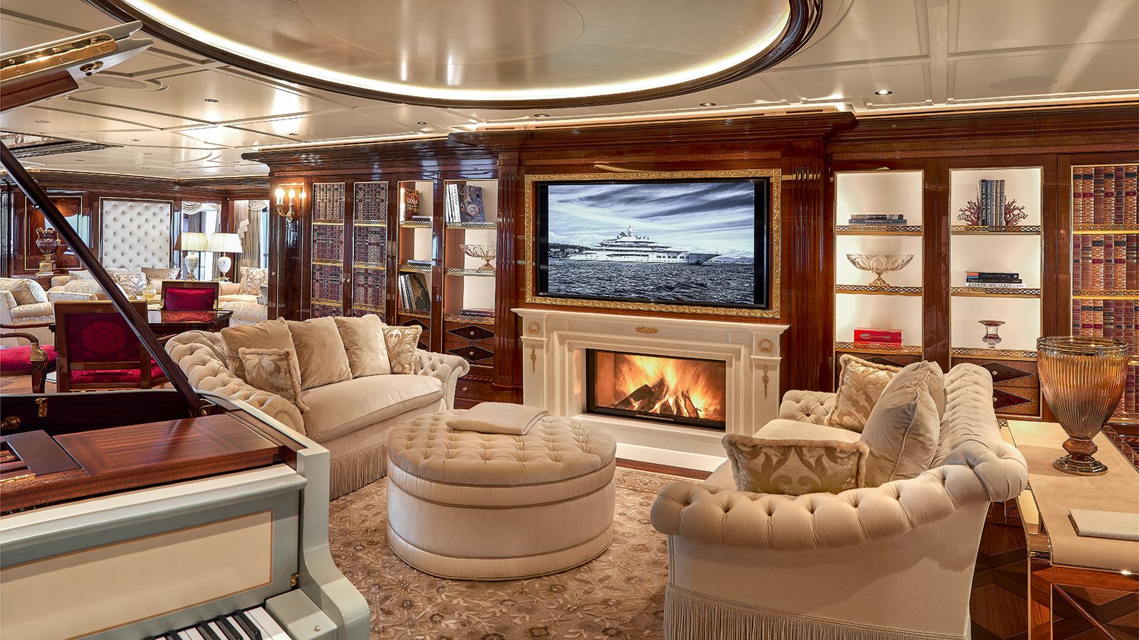 The best superyacht fireplaces